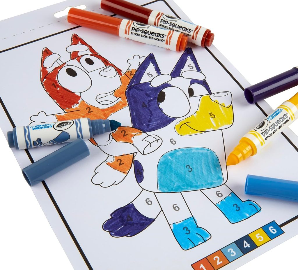 Bluey Colour by Numbers Pad – SFi Africa